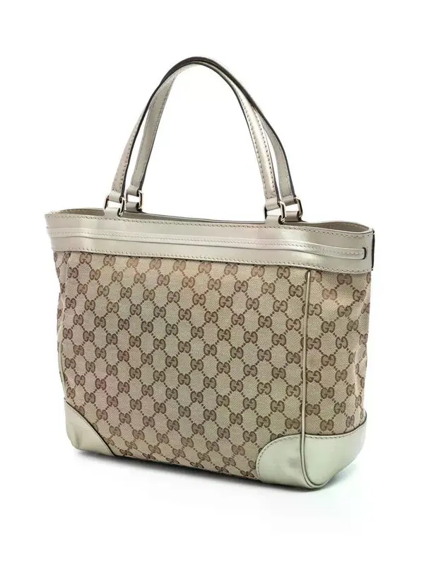 Gucci Gg Canvas Mayfair Tote - Brown