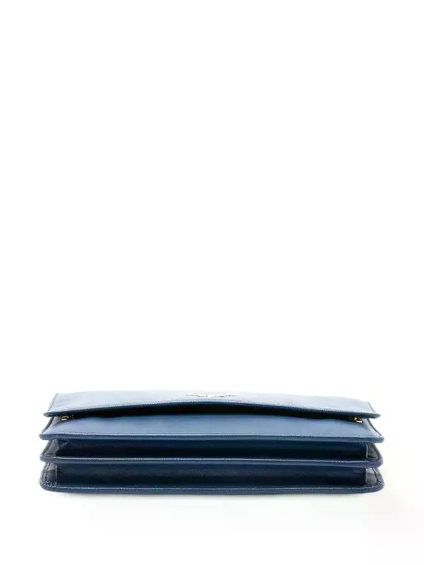 Prada Saffiano Wallet On Chain Crossbody Bag - Blue