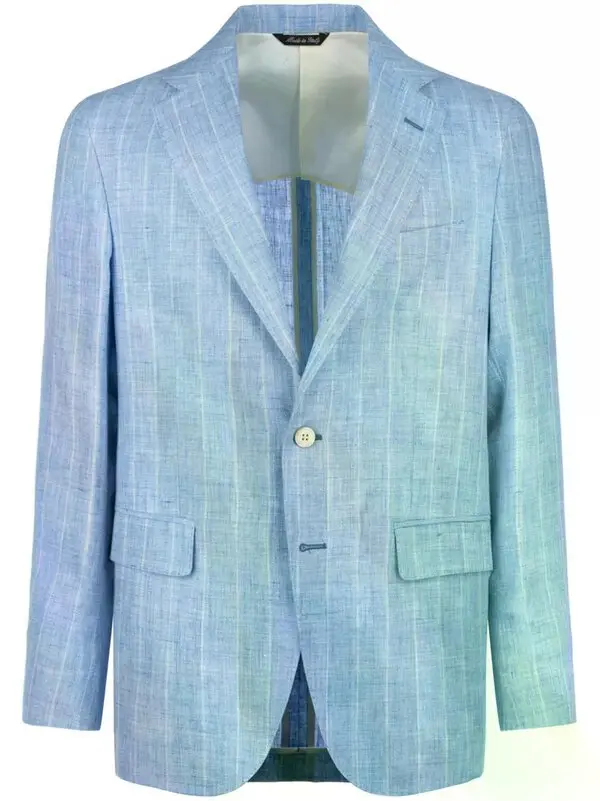 Brian Dales Single-breasted Blazer - Blue