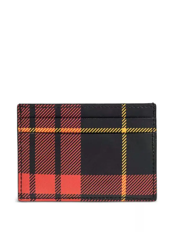 Alexander McQueen Tartan Skull Cardholder
