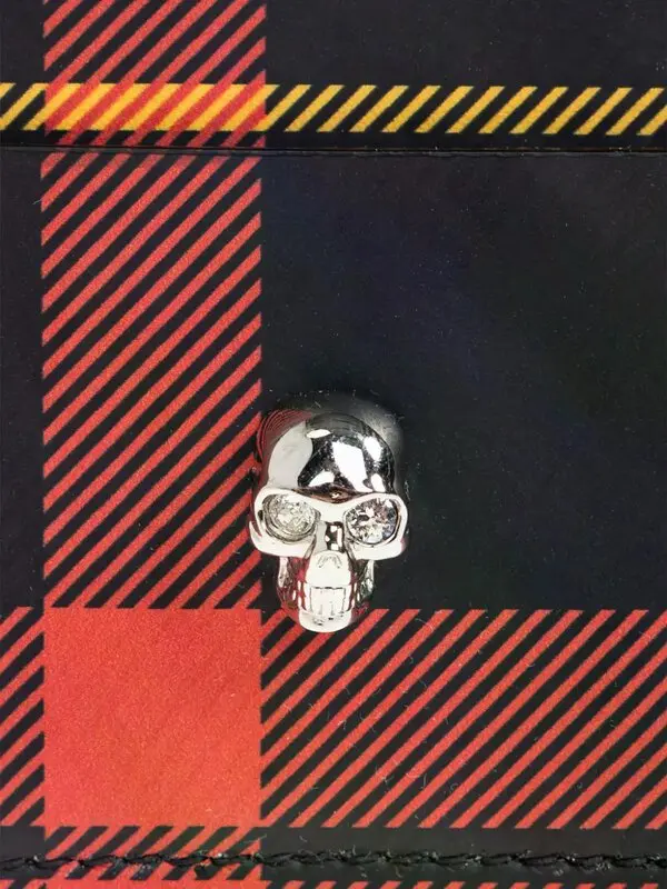 Alexander McQueen Tartan Skull Cardholder