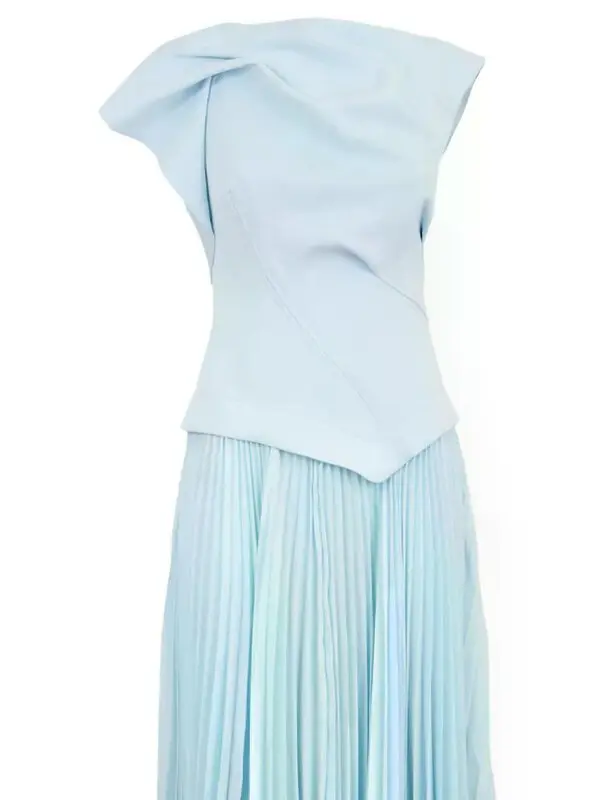 Acler Cornmore Pleated Midi Dress
