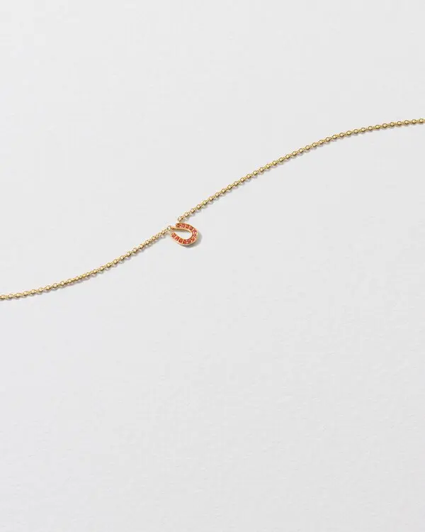 ROXANNE FIRST Horseshoe Icon Necklace - Yellow Gold