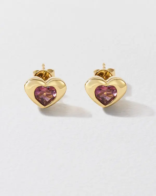 ROXANNE FIRST Tourmaline Stud Earrings - Yellow Gold