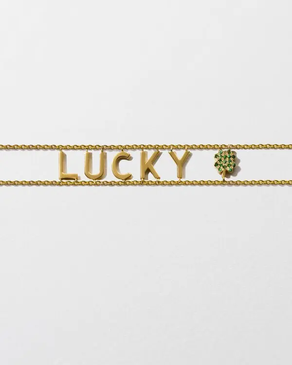 ROXANNE FIRST Tsavorite 'lucky' Bracelet - Yellow Gold