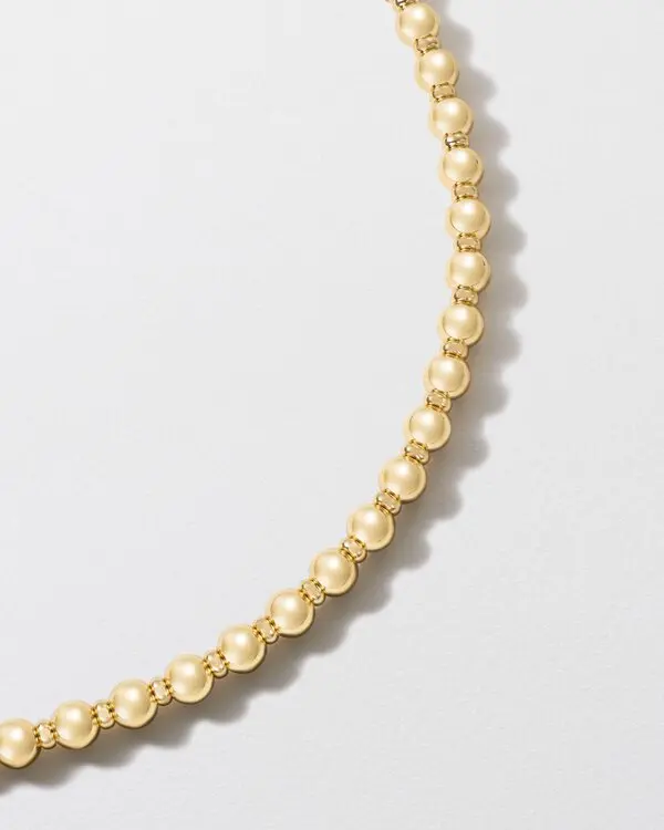 ROXANNE FIRST Gold Puffy Pop Necklace - Yellow Gold
