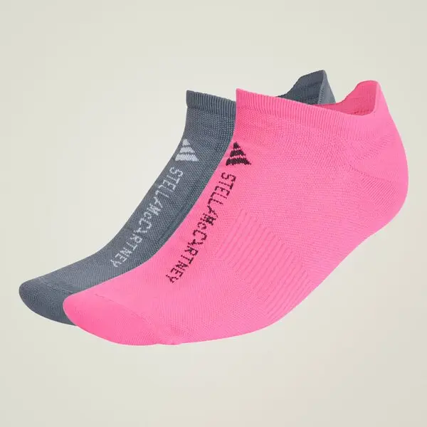 Adidas By Stella Mccartney Low Socks - Solar Pink / Black / Onix / White