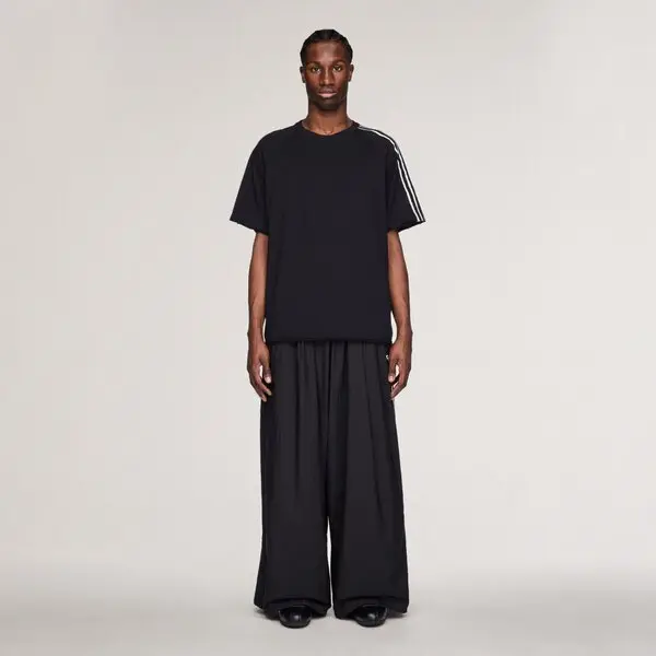 Adidas Y-3 Raw Edge 3-stripes Wide Leg Pants
