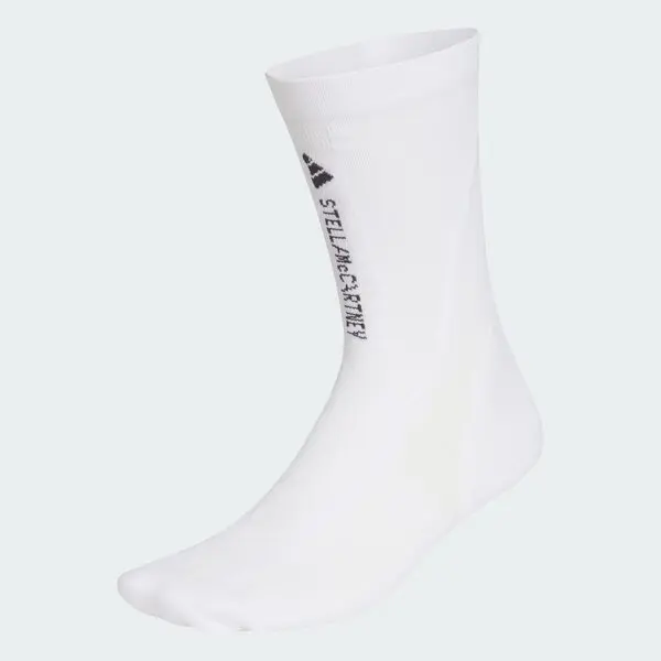 Adidas By Stella Mccartney Crew Socks - White / Utility Black