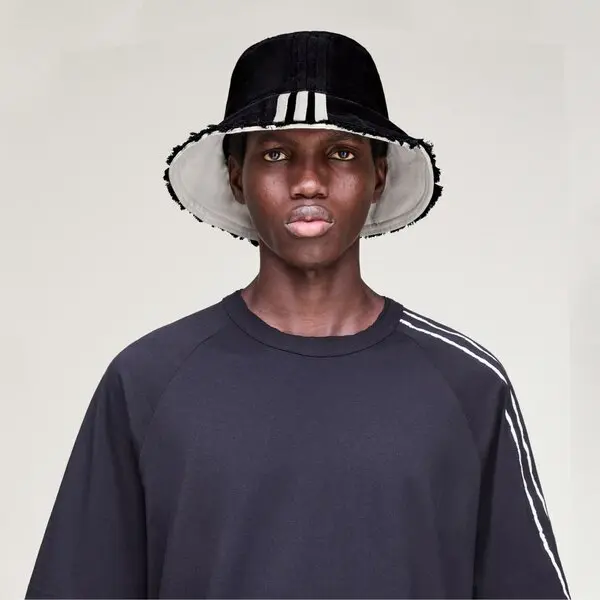 Adidas Y-3 Stripes Bucket Hat - Black
