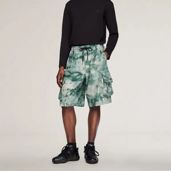 Adidas Y-3 All Over Print Nylon Shorts - Multicolor