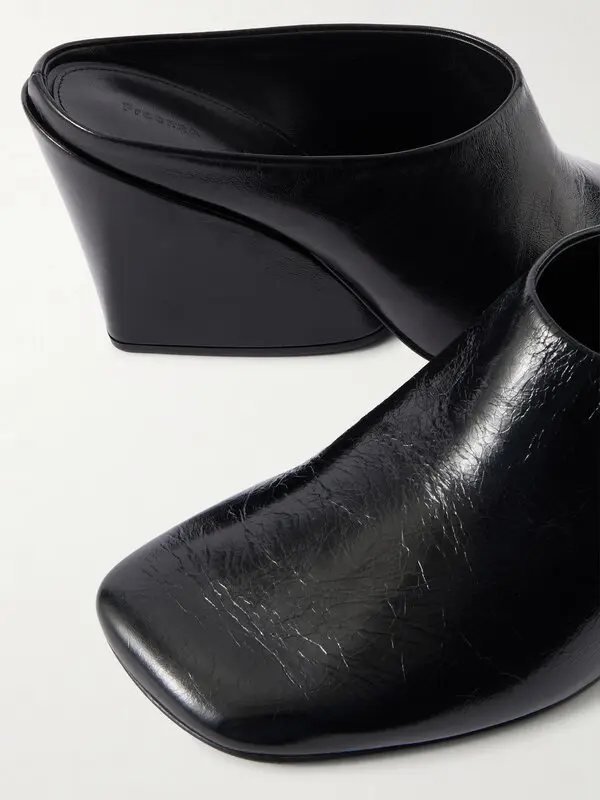 Proenza Schouler Slant Leather Mules