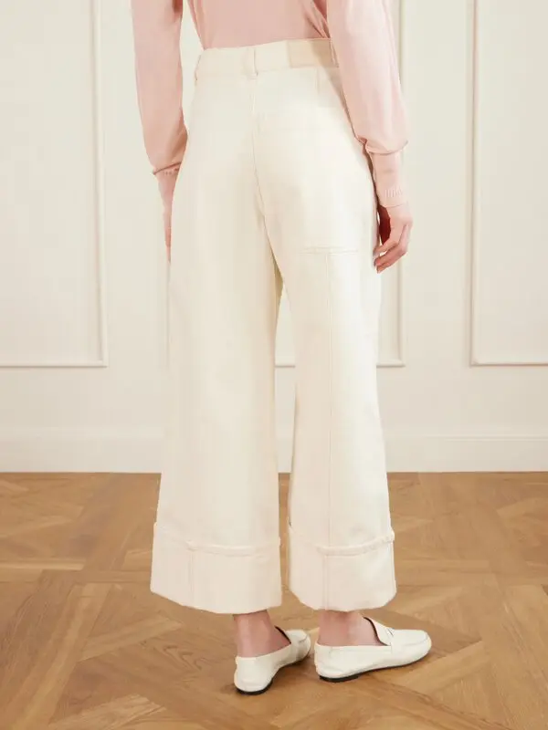 Another Tomorrow Organic Wide-leg Jeans