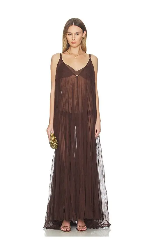 SHANI SHEMER Uma Maxi Dress - Chocolate