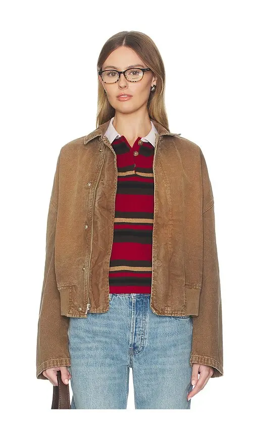 SLVRLAKE Harlem Curve Sleeve Bomber - Tan