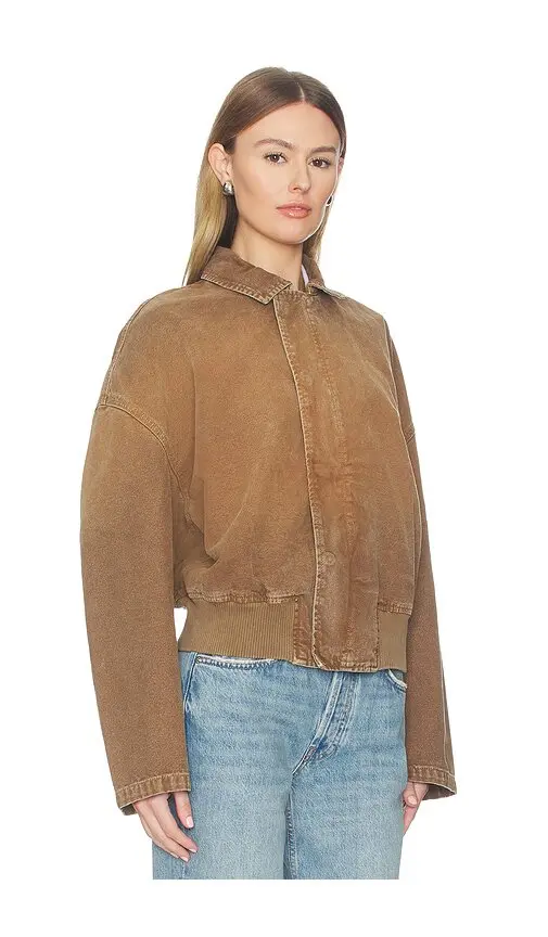 SLVRLAKE Harlem Curve Sleeve Bomber - Tan
