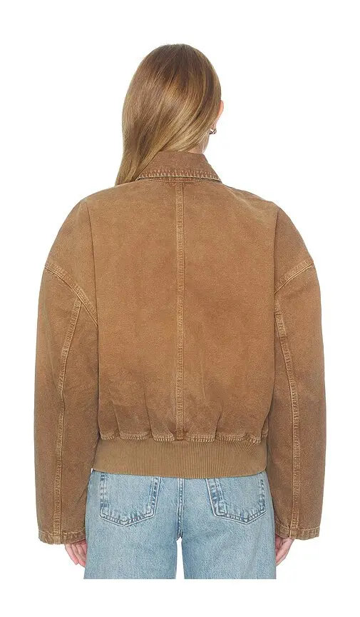 SLVRLAKE Harlem Curve Sleeve Bomber - Tan