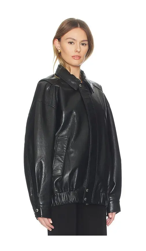 AGOLDE Aston Bomber Jacket - Black