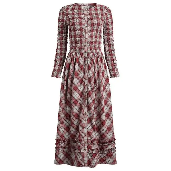 DAMSON MADDER Posey Cardi Midi Dress - Blue