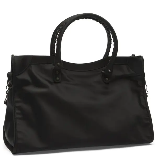 Balenciaga Le City Nylon Travel Bag - Black | Editorialist