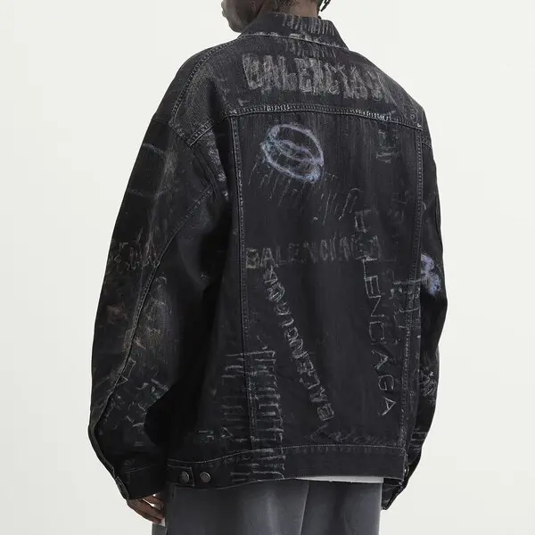 Balenciaga Washed Crayon Oversized Jacket