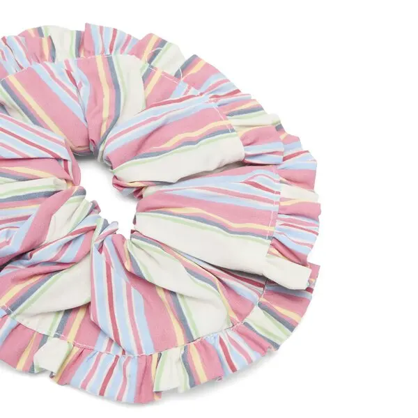 DAMSON MADDER Frill Edge Scrunchie - Pink