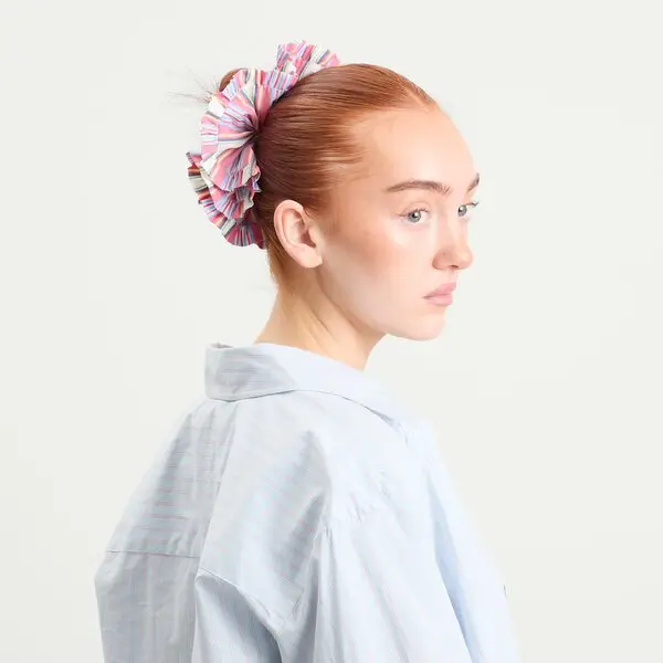 DAMSON MADDER Frill Edge Scrunchie - Pink