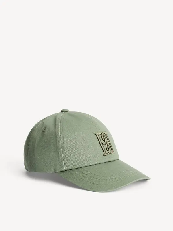 BY MALENE BIRGER Aubrieli Cotton Cap - Deep Lichen Green