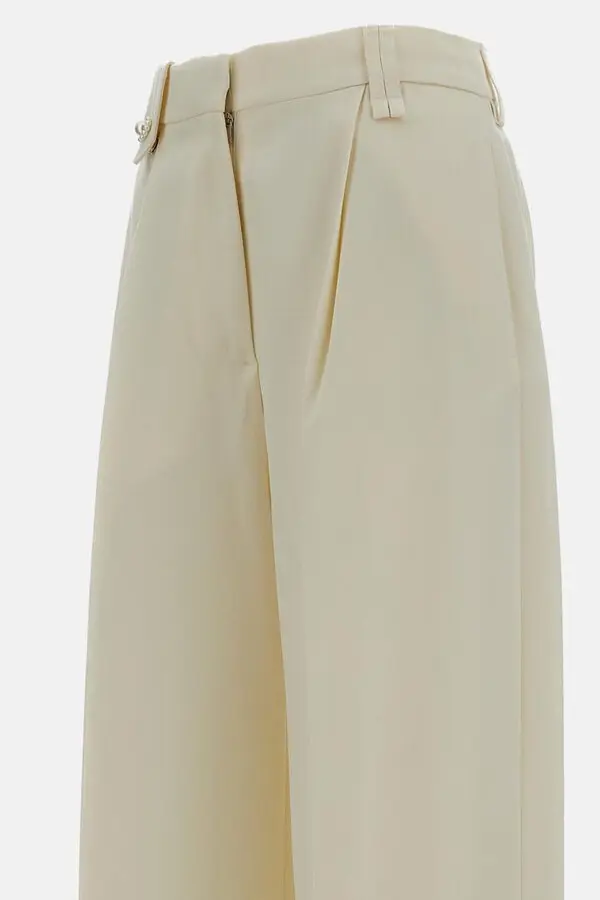 Simone Rocha Wide-leg Cropped Trousers