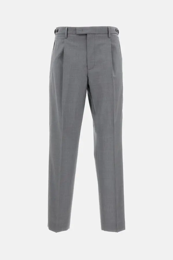 Barena Venezia High-rise Pleated Trousers - Grey