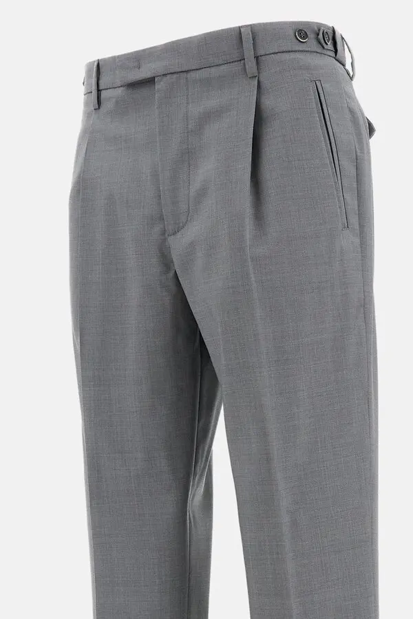 Barena Venezia High-rise Pleated Trousers - Grey