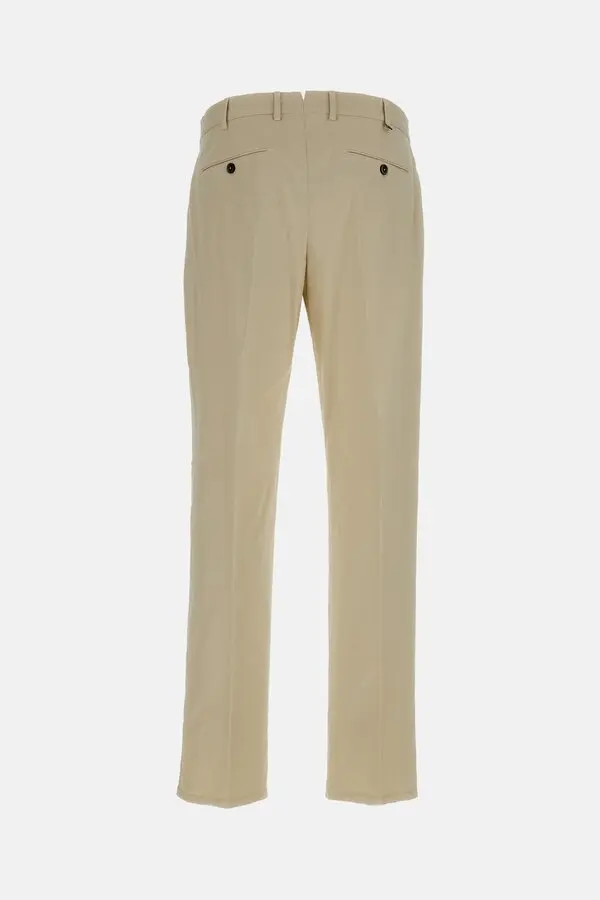 PT TORINO Union Stretch Gabardine Trousers - Beige
