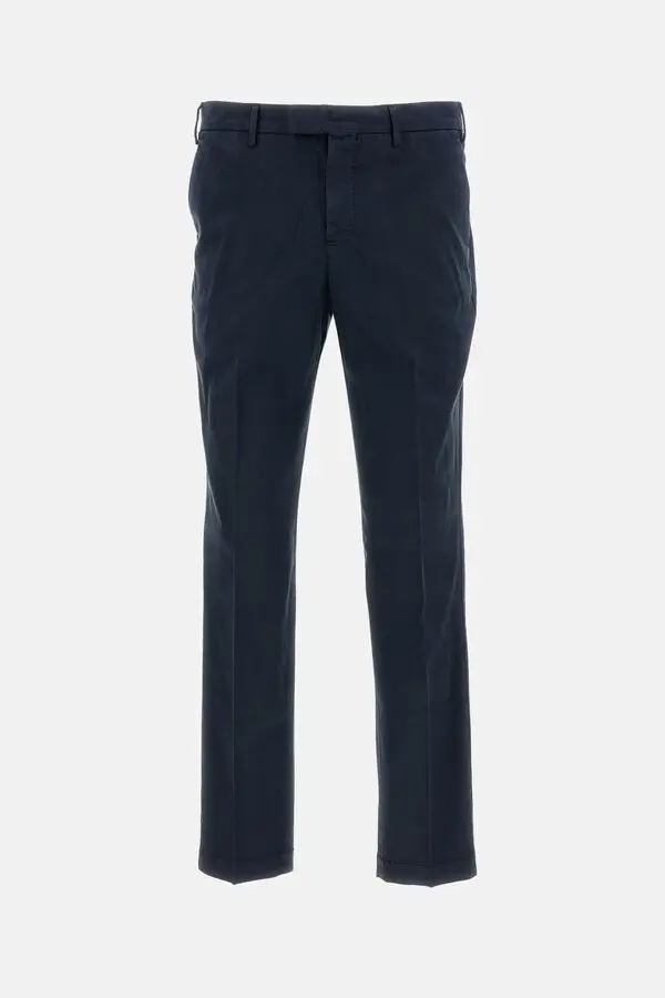 PT TORINO Master Soft Fine Cover Stretch Trousers - Blue
