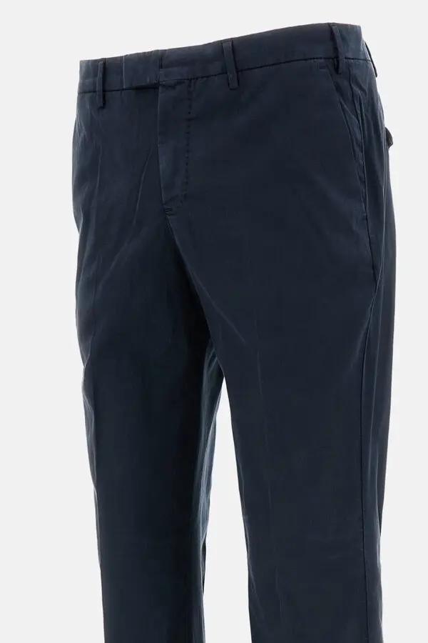 PT TORINO Master Soft Fine Cover Stretch Trousers - Blue