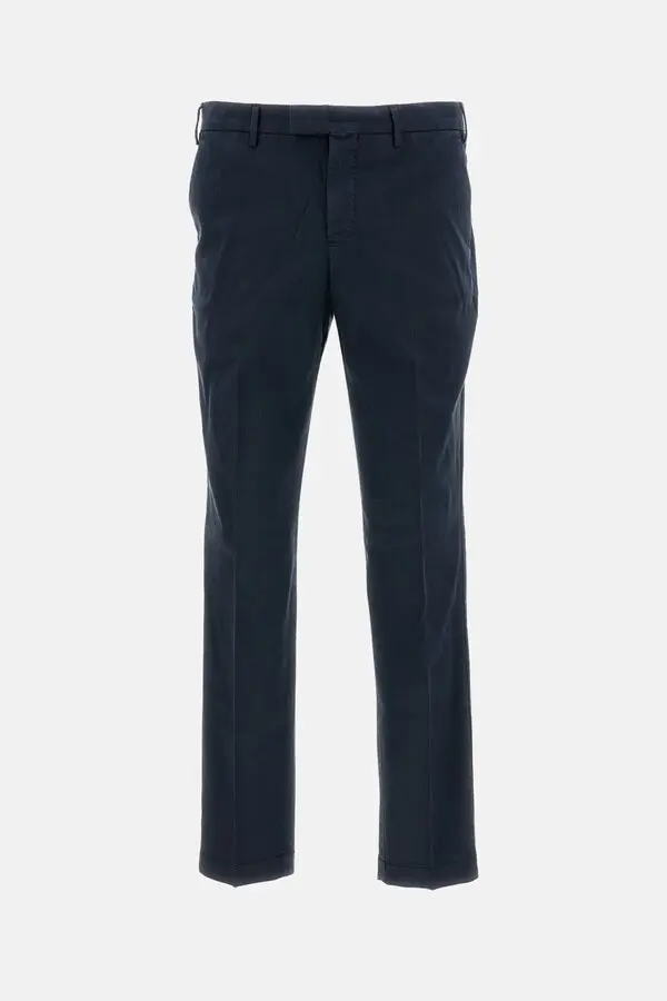 PT TORINO Master Soft Fine Cover Stretch Trousers - Blue
