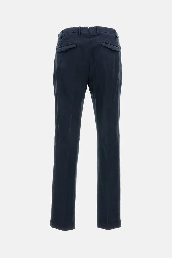 PT TORINO Master Soft Fine Cover Stretch Trousers - Blue