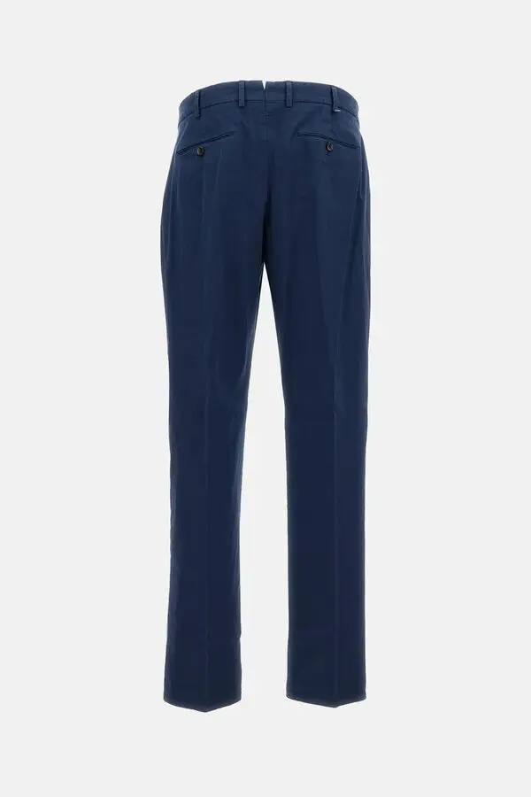 PT TORINO Union Stretch Gabardine Trousers - Blue