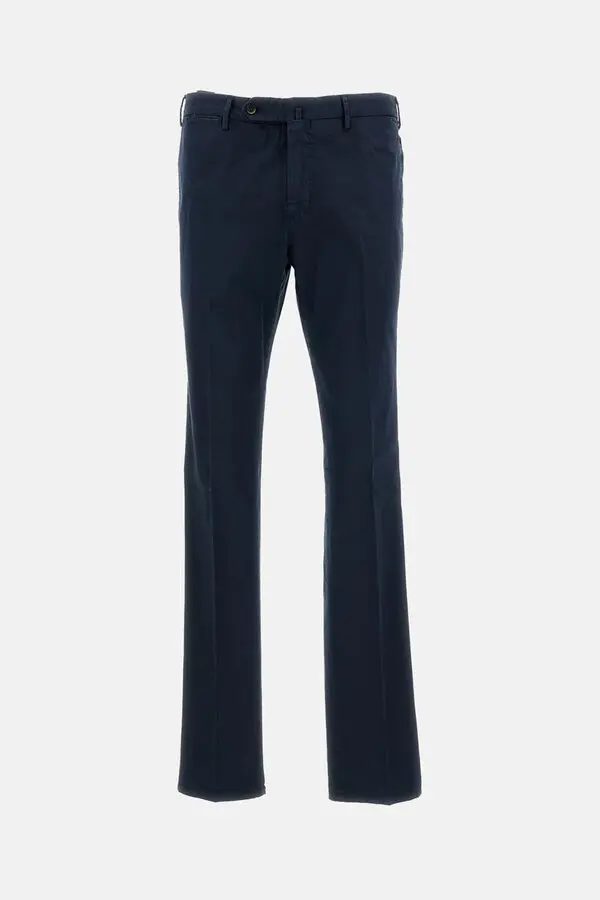 PT TORINO Slim Stretch Gabardine Trousers - Blue