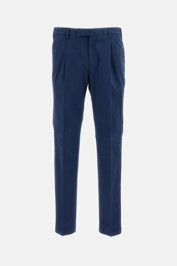 PT TORINO Master Stretch Satin Trousers - Blue
