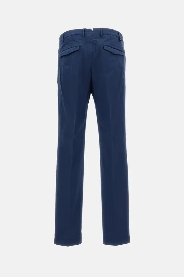 PT TORINO Master Stretch Satin Trousers - Blue