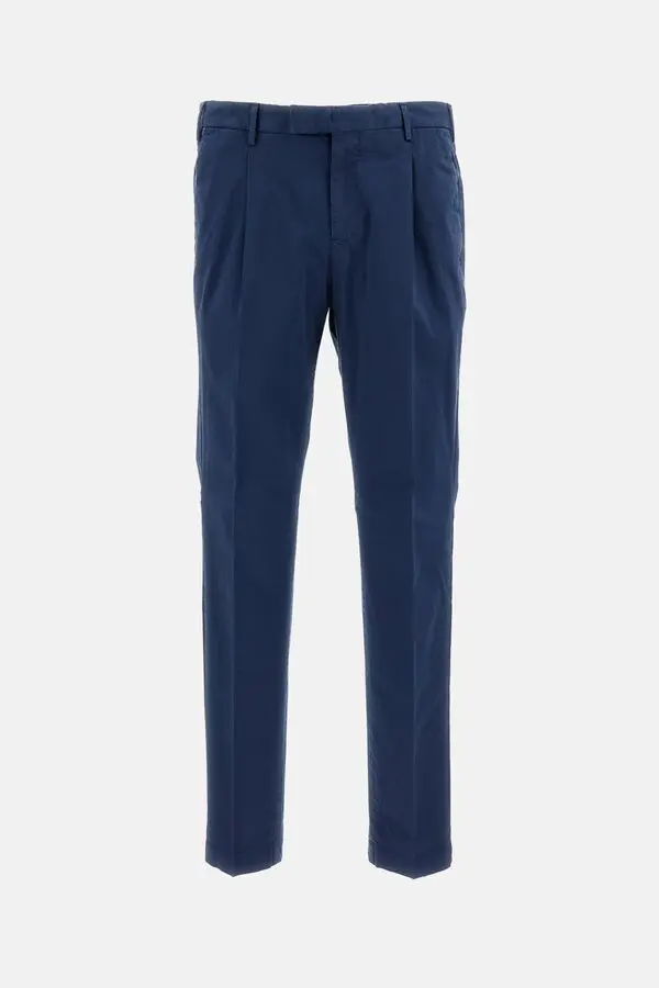 PT TORINO Master Stretch Satin Trousers - Blue