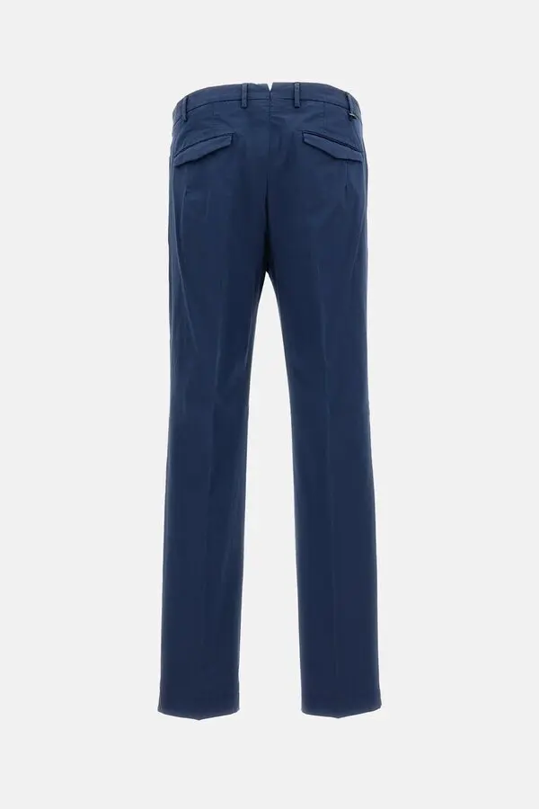 PT TORINO Master Stretch Satin Trousers - Blue