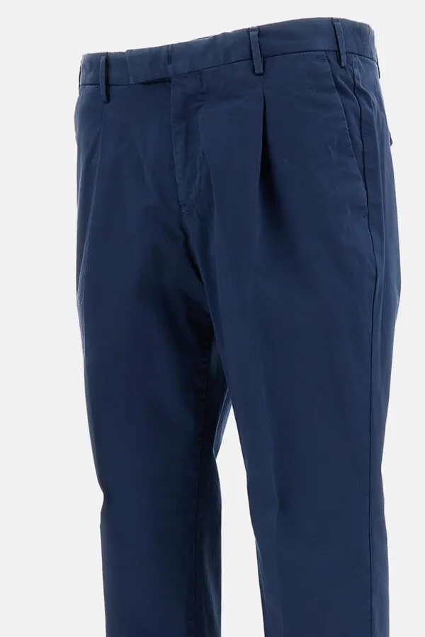 PT TORINO Master Stretch Satin Trousers - Blue