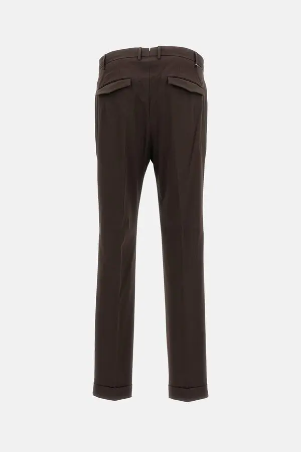 PT TORINO Master Stretch Finetwill Trousers - Brown