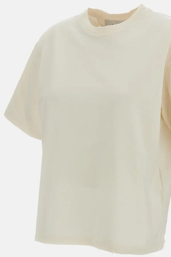 GOLDEN GOOSE Boxi Cotton Jersey T-shirt With Logo Patch