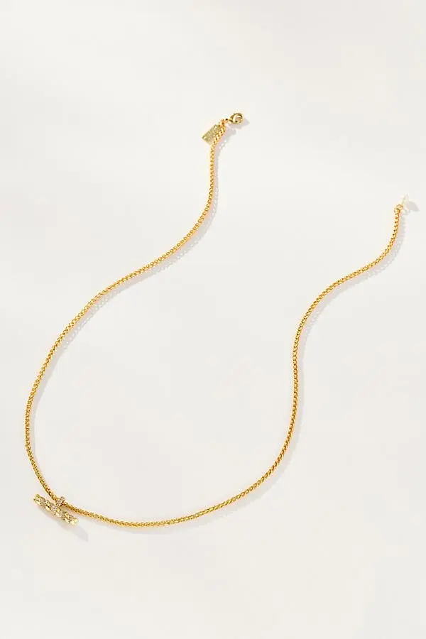 TALIS CHAINS T-bar Pendant Chain Necklace - Gold