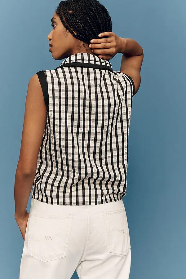 BISHOP + YOUNG Essex Sleeveless Collared Top