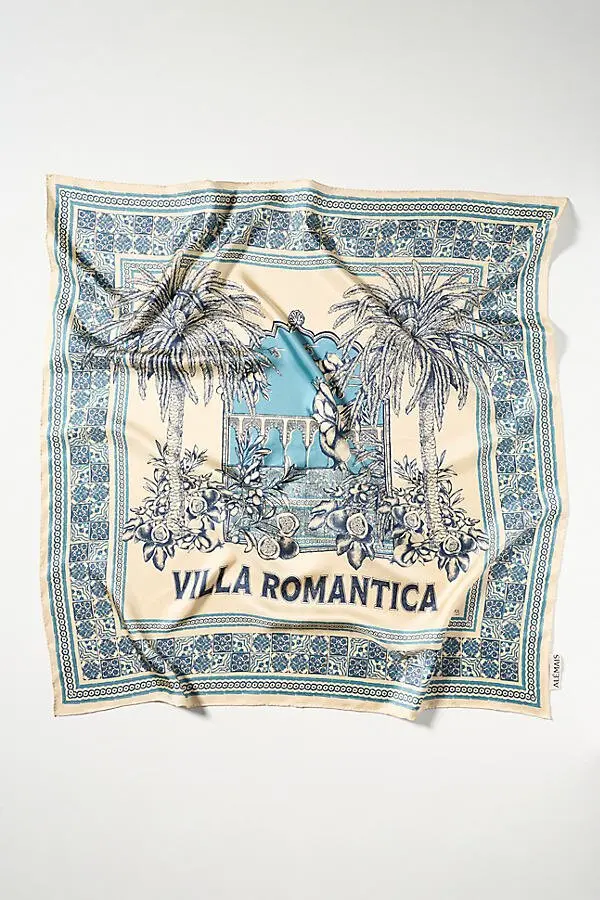 ALEMAIS Villa Romantica Silk Hair Scarf - Multi