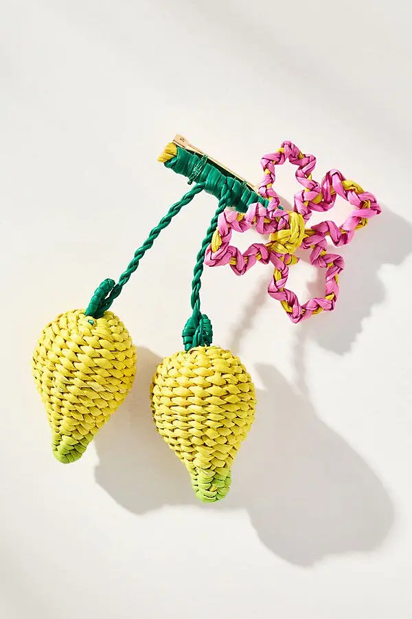 Mercedes Salazar Citrus Brooch - Yellow