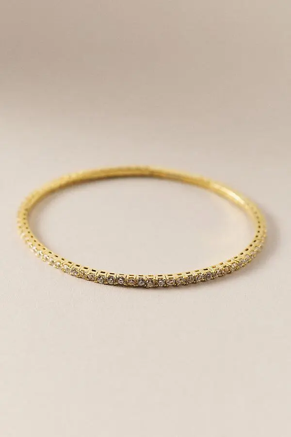 Shashi Bianca Bangle Bracelet - Gold